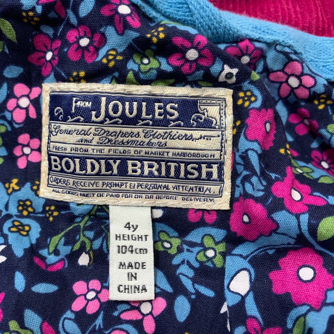 Joules Long Winter Puffer Jacket for Kids 4Y, Babies & Kids, Babies ...