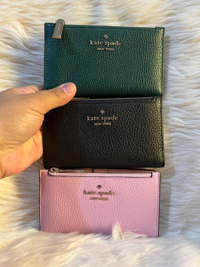 Kate Spade Leila Small Slim Bifold Wallet, Women's Fashion, Bags ...