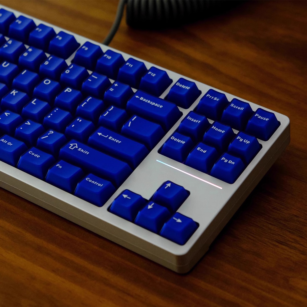 Keycap Klein Blue double shot PBT mechanical keyboard akko GMK ...