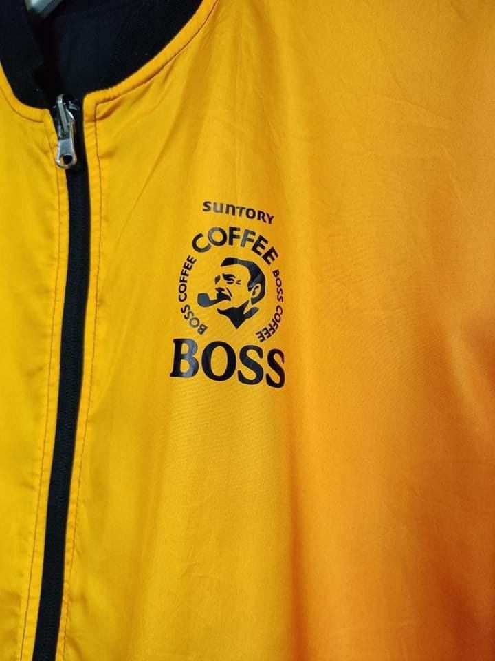 (L) BOSS COFFEE Reversible Bomber Jacket, Men's Fashion, Coats, Jackets ...