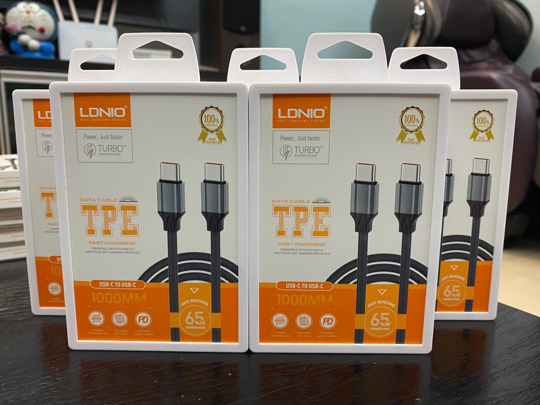 LDNIO TYPE-C TO TYPE-C CABLE, Mobile Phones & Gadgets, Mobile & Gadget Accessories, Chargers ...