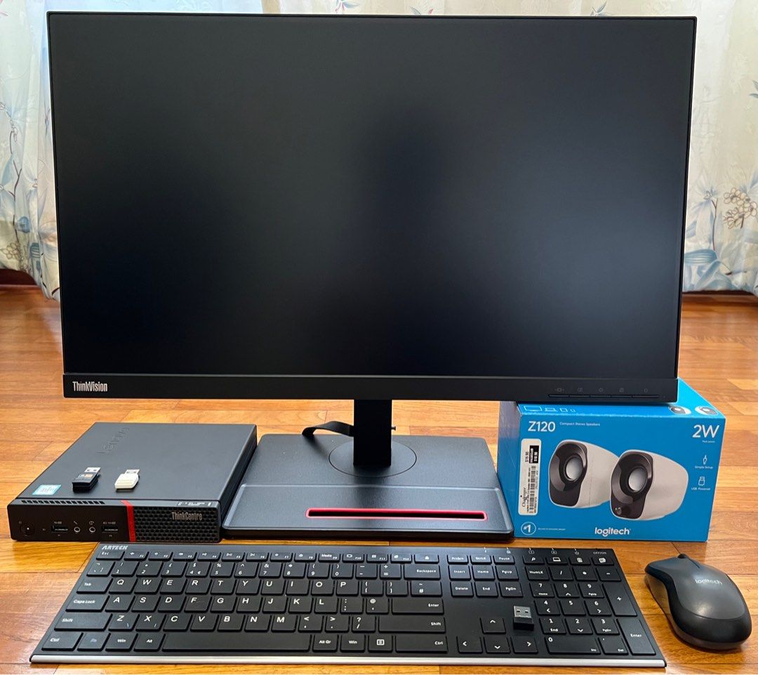 Lenovo bundle ThinkCentre M900 Tiny + ThinkVision T24i-10, Computers ...