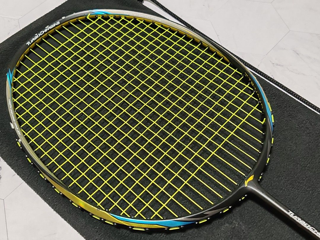 Li Ning Turbocharging 75EX Badminton Racket with Yonex Bg66 Ultimax ...