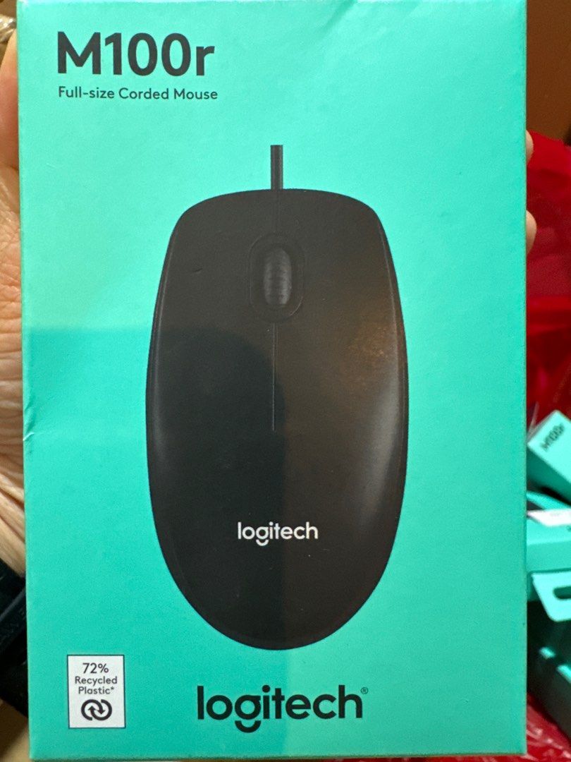 LogiTech M100r Full size corded mouse (3yrs limited warranty ...