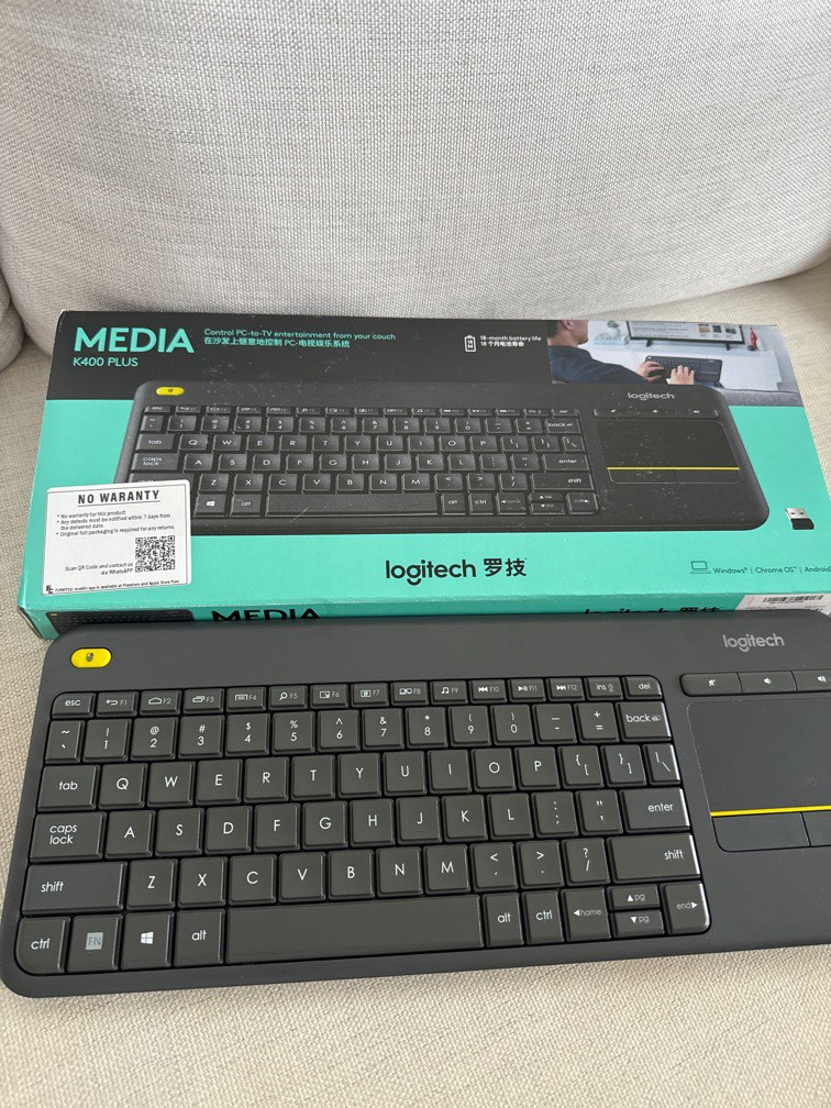 Logitech Wireless Keyboard K400 Plus Computers And Tech Parts And Accessories Computer Keyboard
