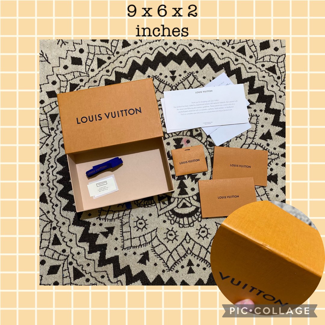 Louis Vuitton Wallet Box with ribbon and cards, Luxury, Bags & Wallets ...