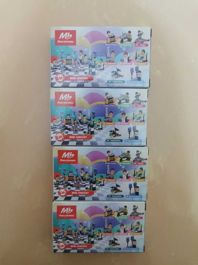 Marrybrown DIY mini concert figuring disc jockey digger drummer sound ...