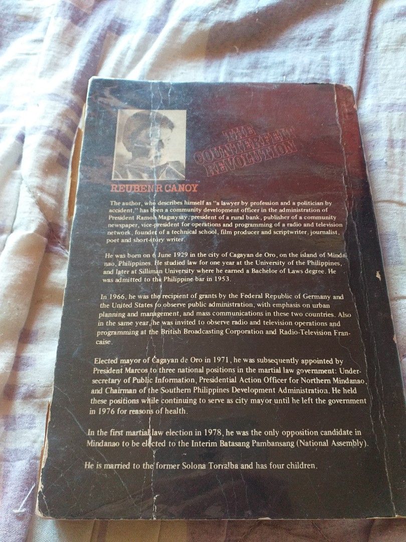 Martial Law in the Philippines by Reuben R. Canoy, Hobbies & Toys ...