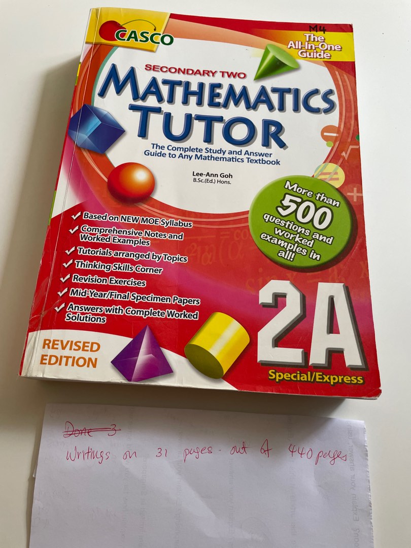 Math assessment book, Hobbies & Toys, Books & Magazines, Assessment ...