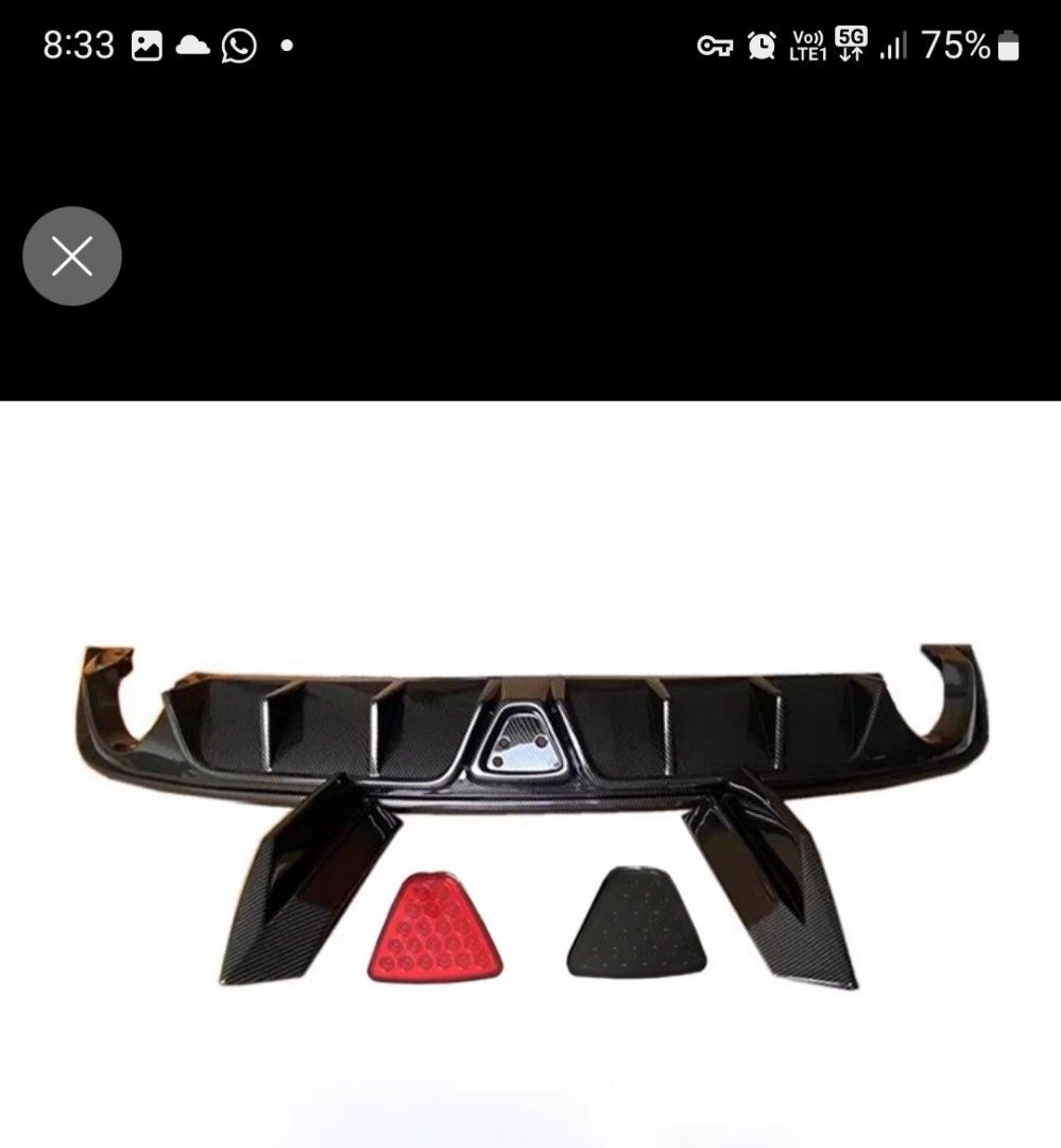 Mazda 6 rear diffuser, Car Accessories, Accessories on Carousell