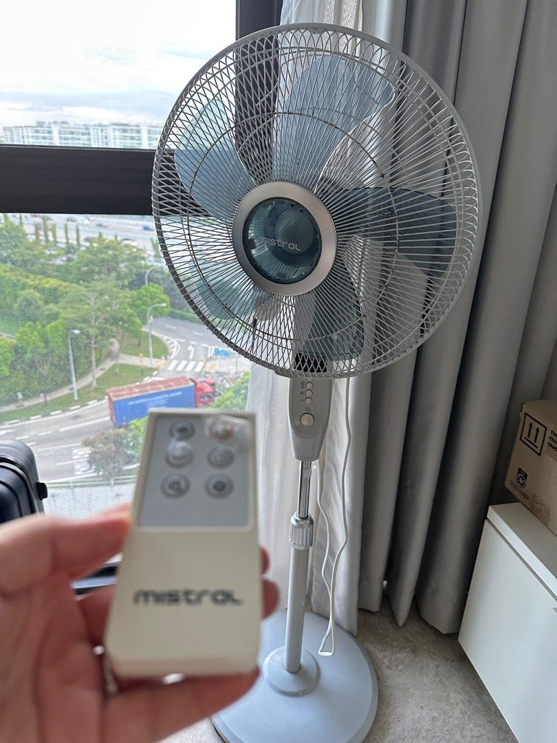 Mistral fan with remote 90% condition, Furniture & Home Living ...