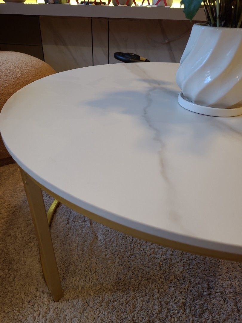 Modern Lux Marble Coffee Table Set, Furniture & Home Living, Furniture ...