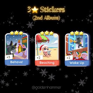 Monopoly Go Sticker 2nd Album 4 Star Sticker!, Video Gaming, Gaming ...