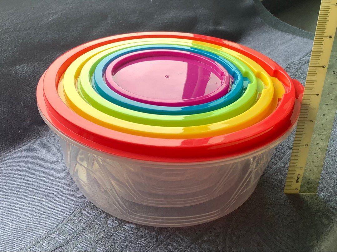 Nested plastic containers, Furniture & Home Living, Kitchenware ...