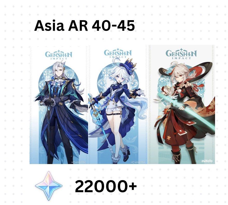 Neuvelliete 220+ Wishes - AR40 Neuvelliete Furina Kazuha Genshin Impact ...