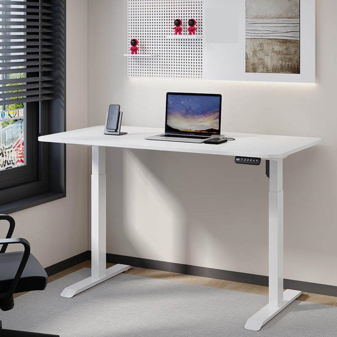 New: 1m Electric Standing Desk, Furniture & Home Living, Furniture ...