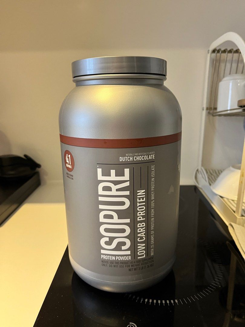 NEW Isopure protein powder, Health & Nutrition, Health Supplements ...