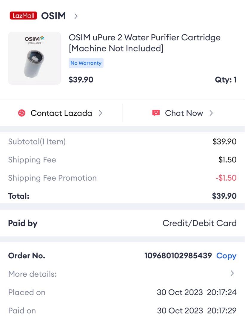 [NEW] OSIM Purifier Cartridge, Everything Else on Carousell