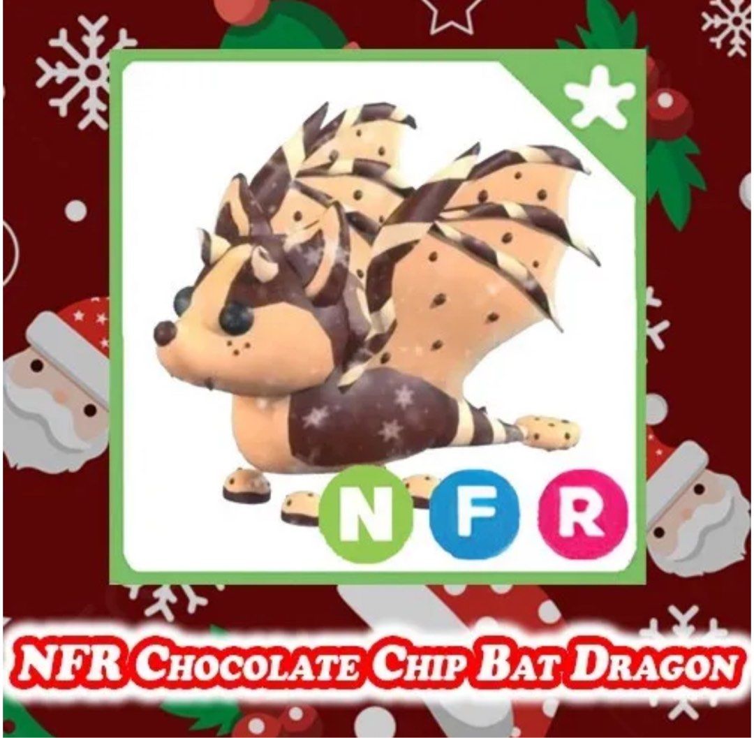 NFR Chocolate Chip Bat Dragon Adopt Me, Video Gaming, Gaming ...