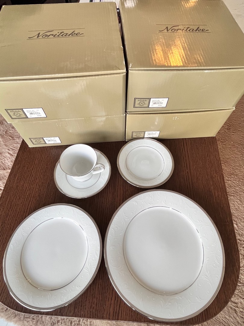 Final sale! Till26Dec!Noritake 4 boxes of 5 pc dinner set, Furniture & Home Living, Kitchenware ...