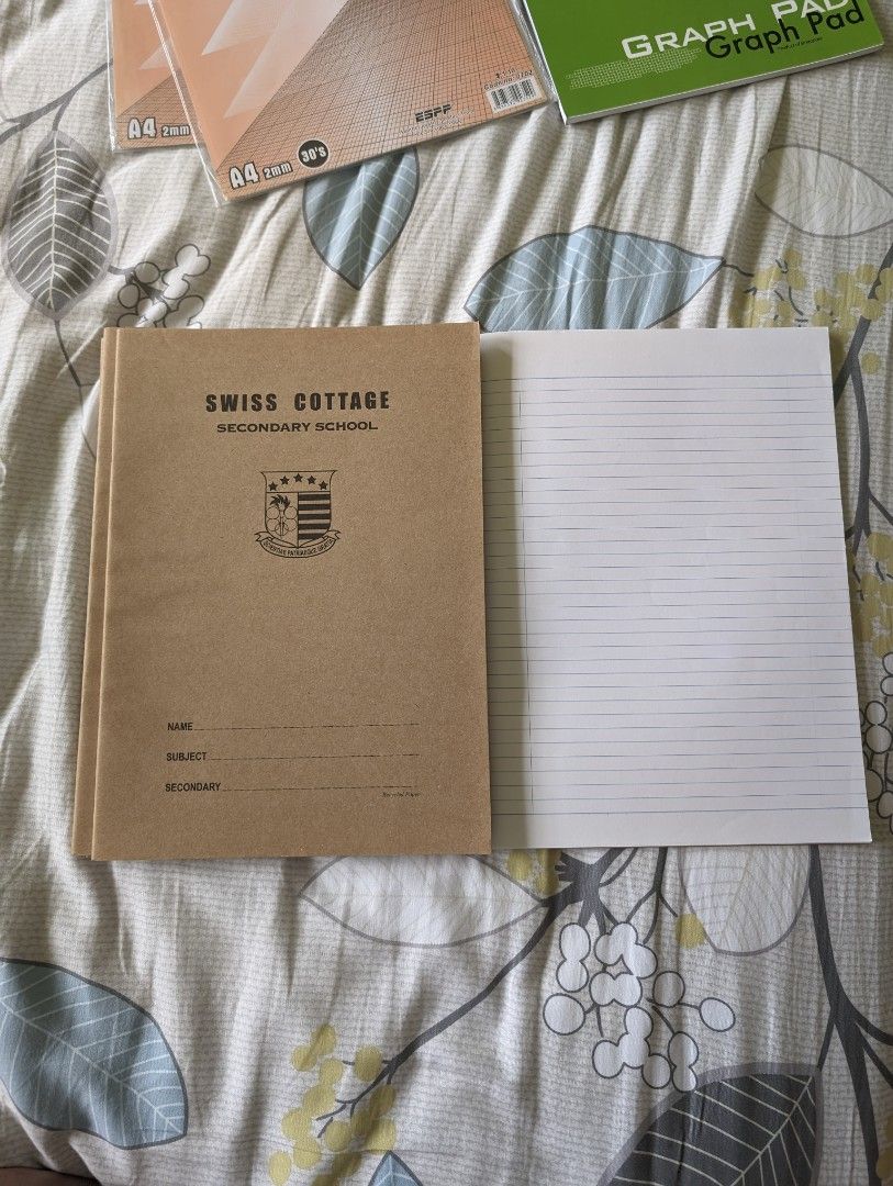 Notebook/Chinese foolscap/graph paper/Thick files, Hobbies & Toys ...