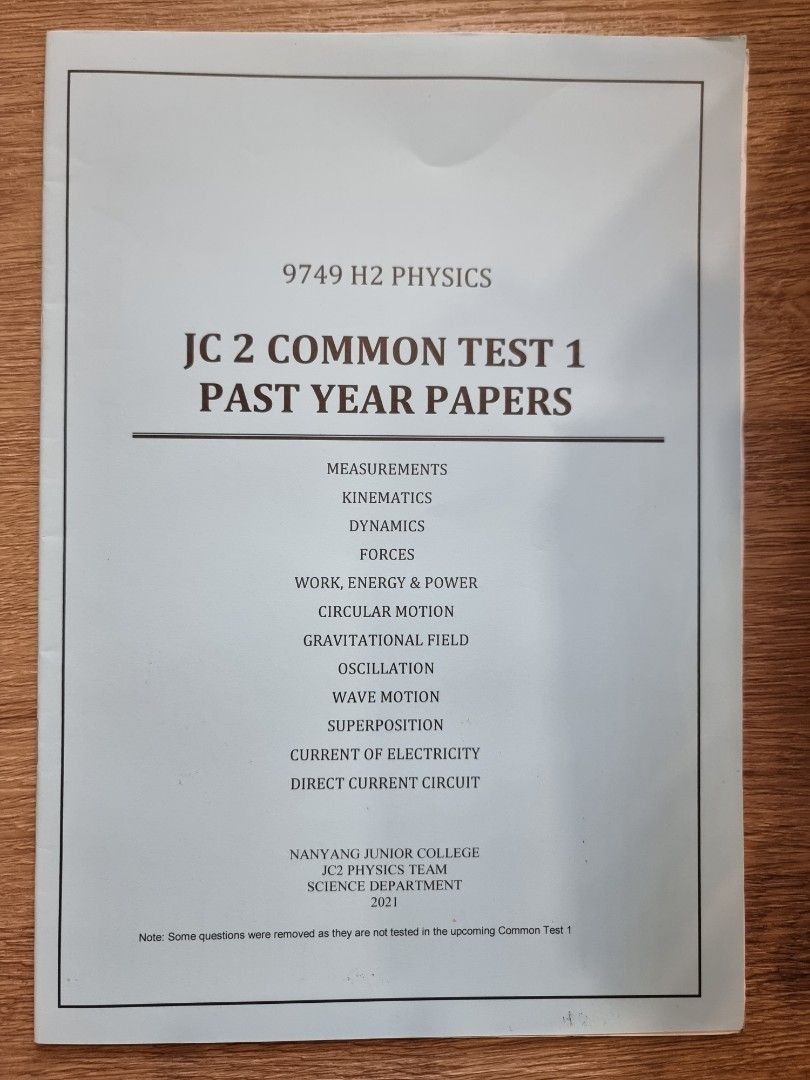 NY Physics Past Year Papers (Common Test 1), Hobbies & Toys, Books ...