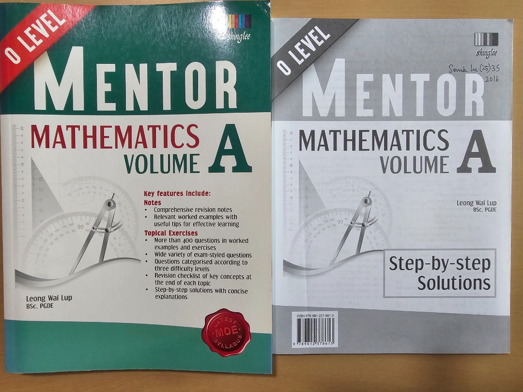 O Level Mentor Mathematics Volume A (E Math), Hobbies & Toys, Books & Magazines, Assessment ...