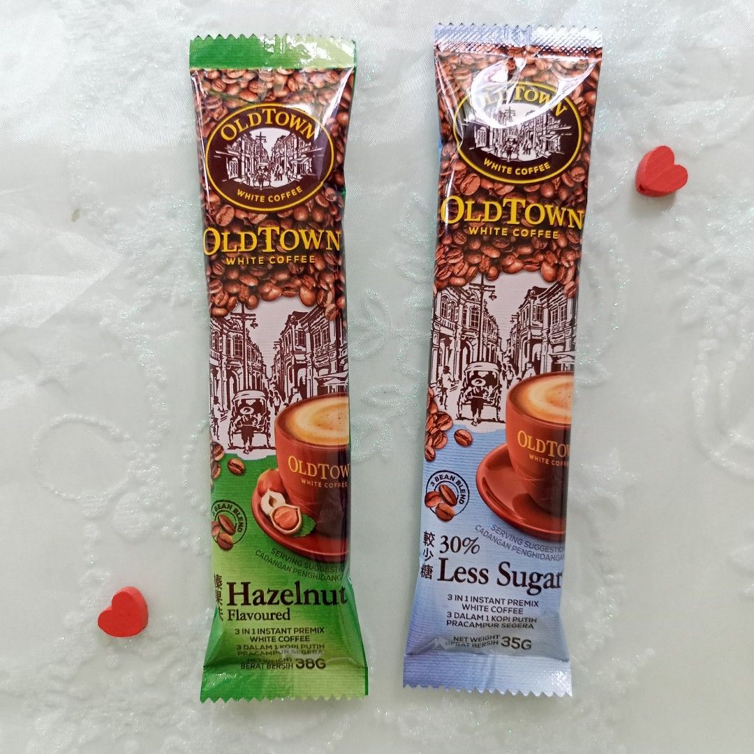 Old Town coffee sachets (2 for $1.3) : hazelnut / less sugar, Food ...
