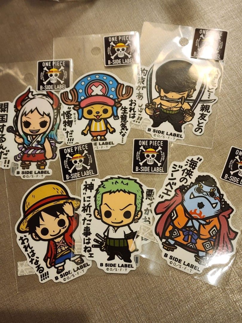 One Piece anime stickers from B-side Label., Hobbies & Toys ...
