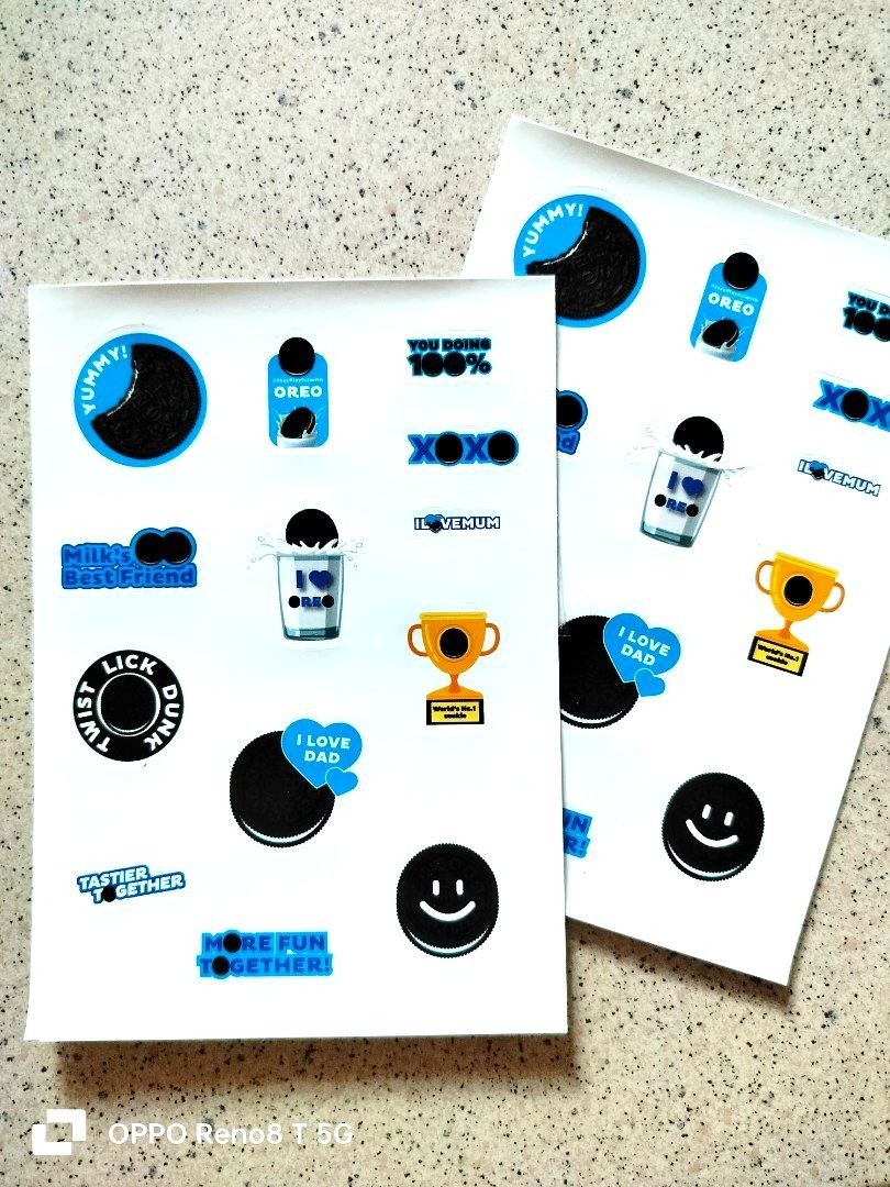 Oreo Cookies Stickers, Hobbies & Toys, Memorabilia & Collectibles ...