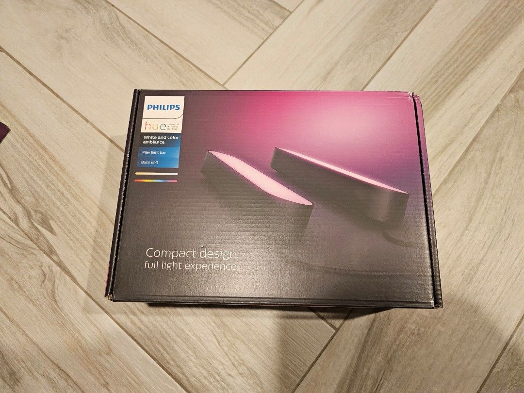 Philips Hue Play White & Color Smart Light, Black/White, 2 Pack Base ...