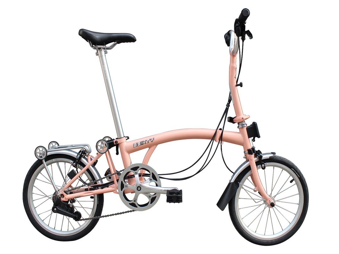 Pink 3sixty trifold bicycle 16 inch folding bike foldie pikes, Sports ...
