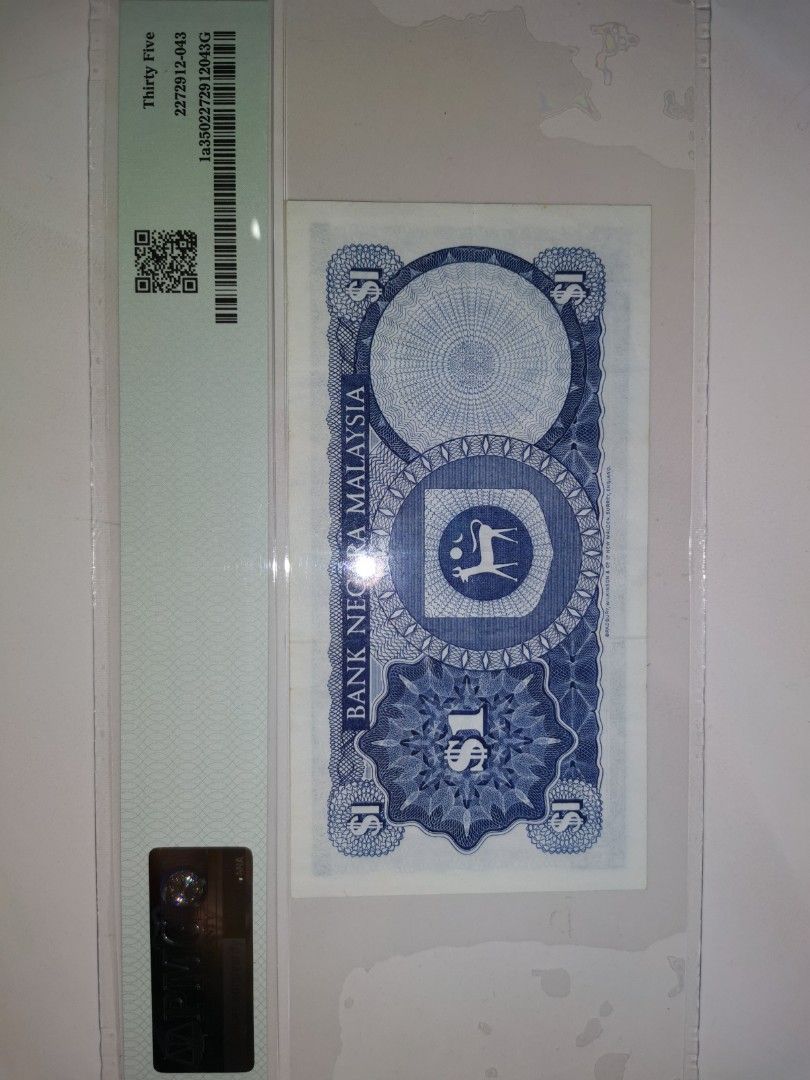 PMG Grading Banknote 1st Series Malaysia Banknote 1 Ringgit, Hobbies ...