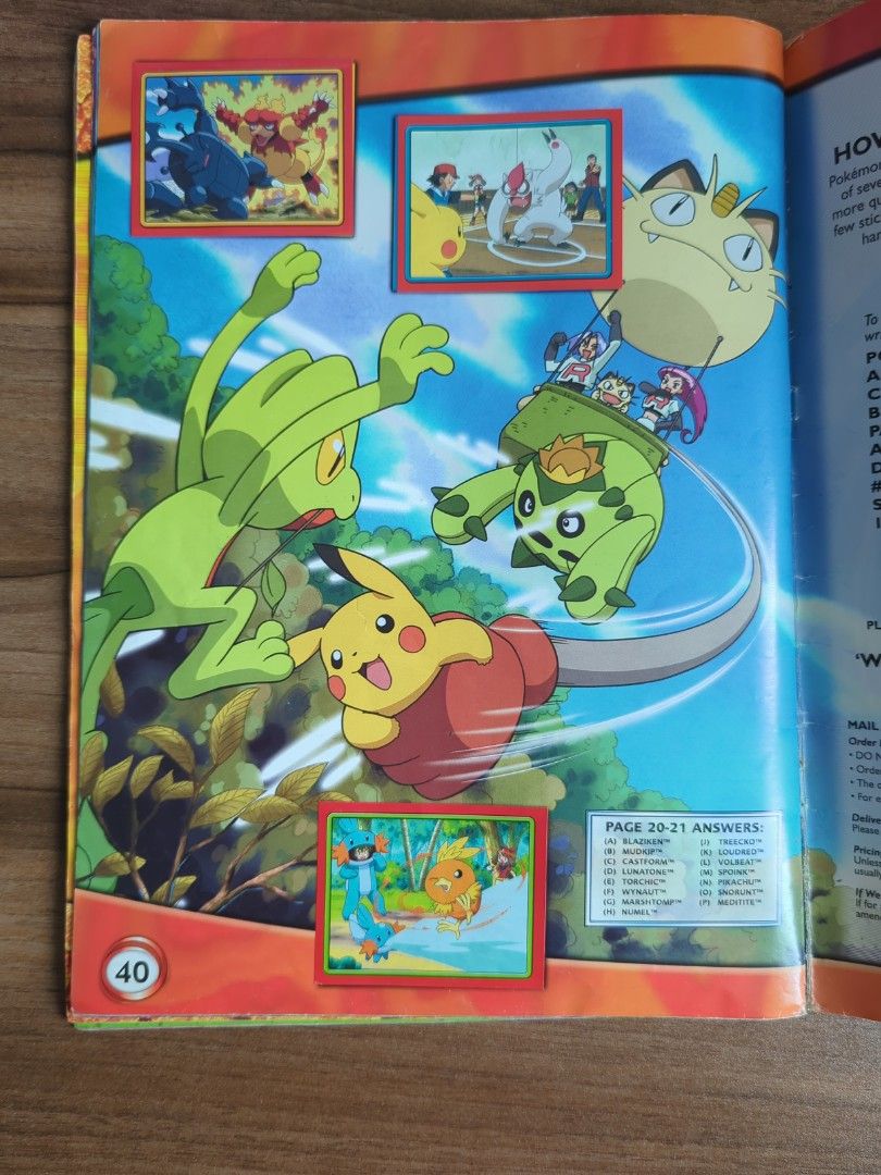 Pokémon Advanced Sticker Album (Complete with most stickers), Hobbies ...