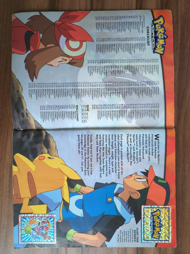 Pokémon Advanced Sticker Album (Complete with most stickers), Hobbies ...