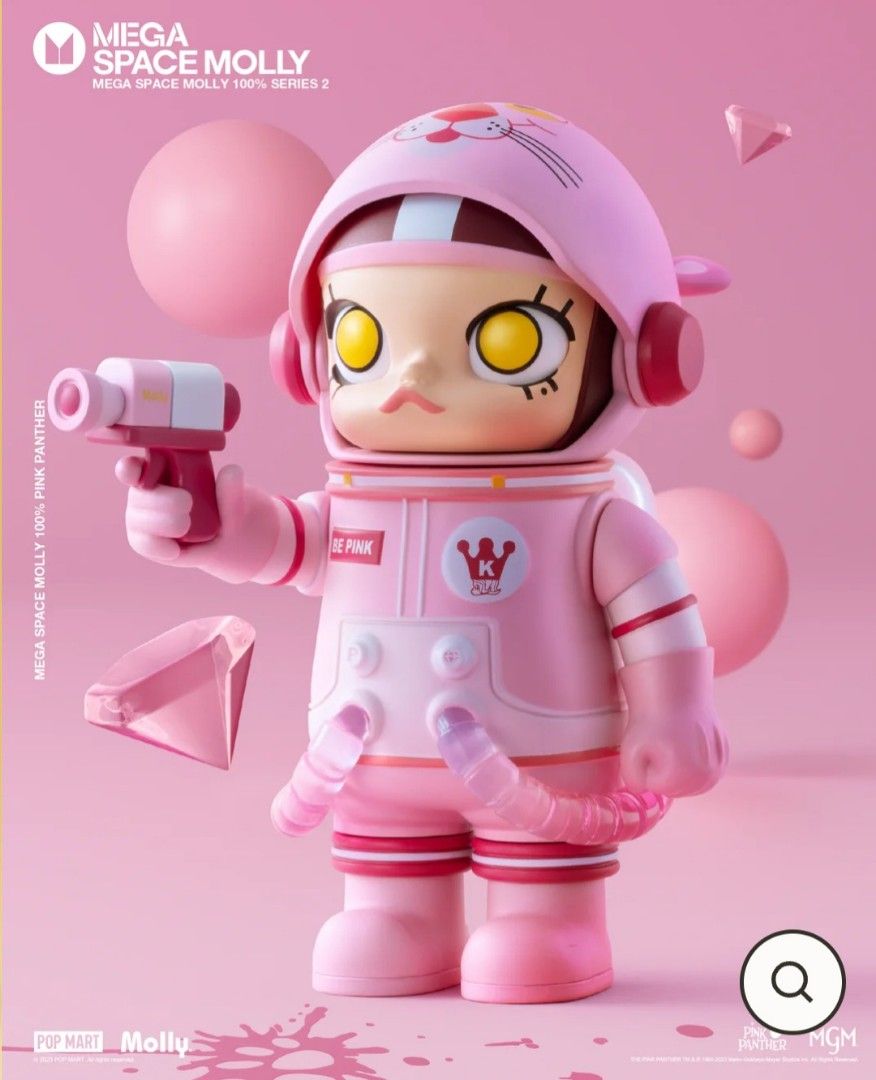 POPMART Mega Collection 100% Space Molly Series 2-B, Hobbies & Toys ...