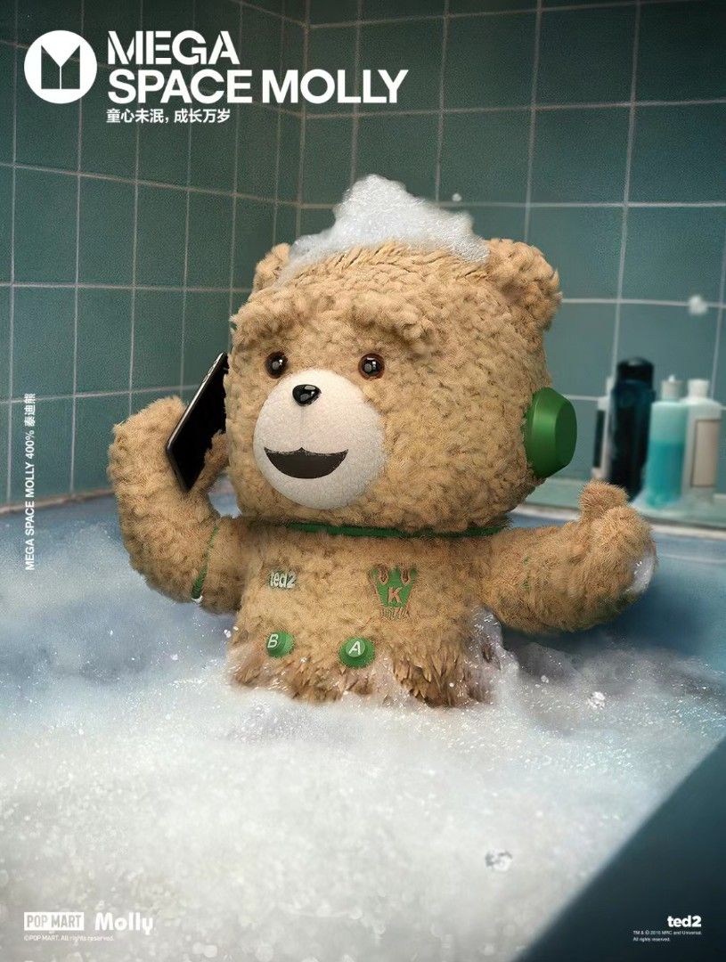 Popmart MEGA Space Molly Ted 2 400%, Hobbies & Toys, Toys & Games on ...