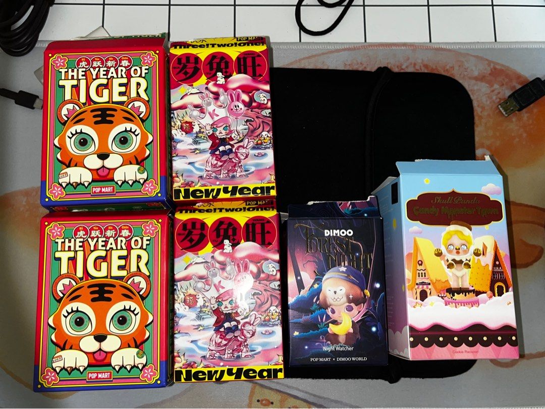 Popmart, The year of tiger, the year of rabbit, happy chinese new year ...