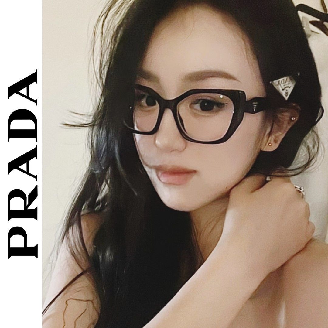 Prada eyewear vpr18w glasses bold frame, Women's Fashion, Watches ...