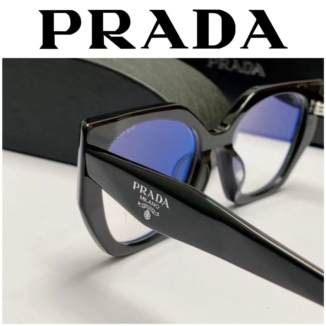 Prada eyewear vpr18w glasses bold frame, Women's Fashion, Watches ...