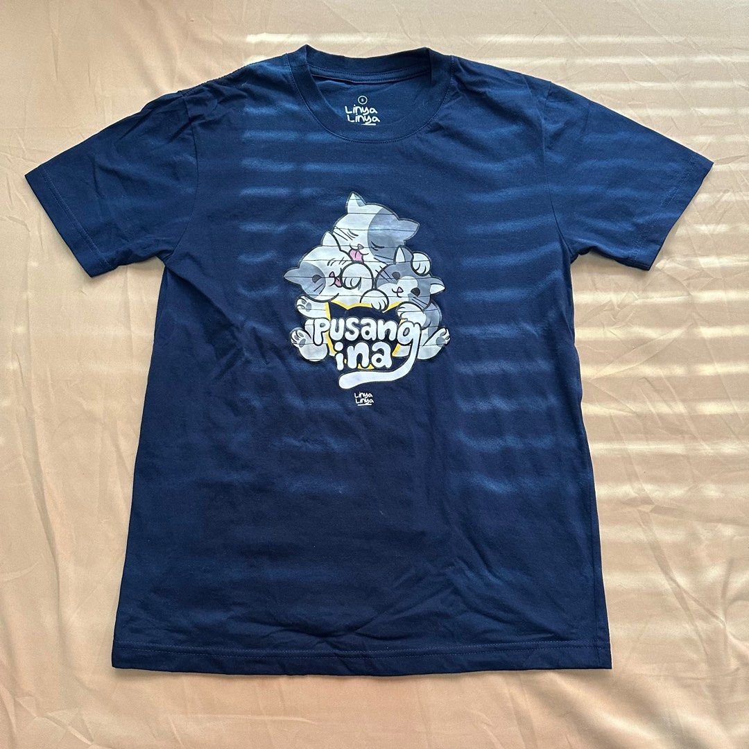 Pre-loved Linya Linya Pusang Ina Shirt, Women's Fashion, Tops, Shirts ...