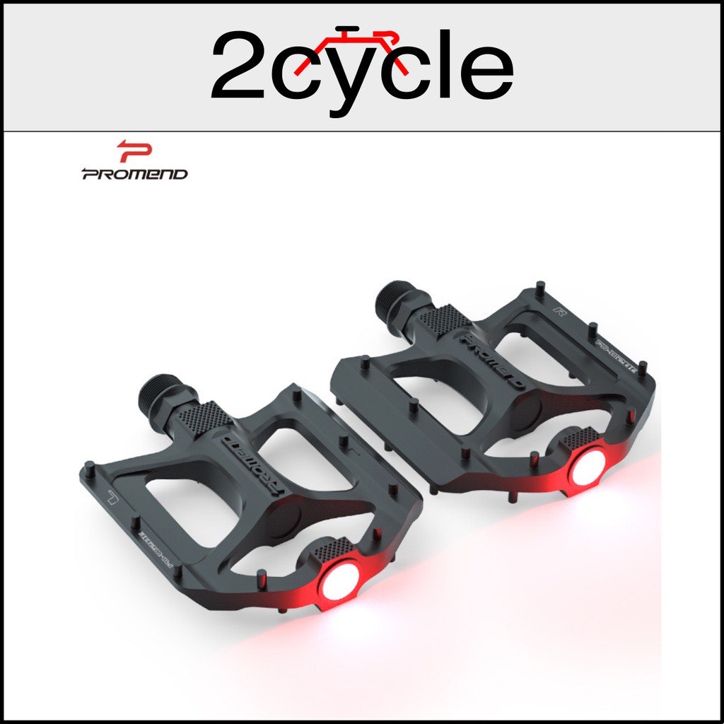 PROMEND RED LED FLASHING LIGHT BRIGHT BLACK COLOUR BICYCLE PEDAL ROAD ...