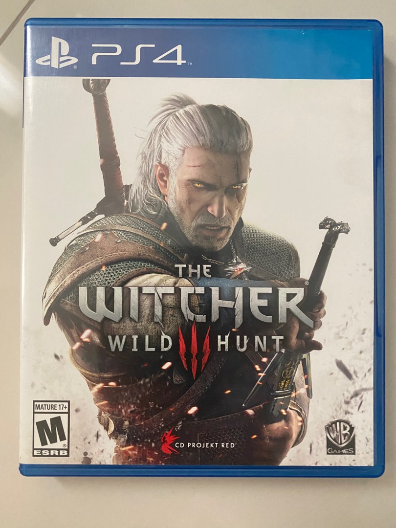 PS4 Physical Disc : The Witcher III Wild Hunt, Video Gaming, Video Game ...