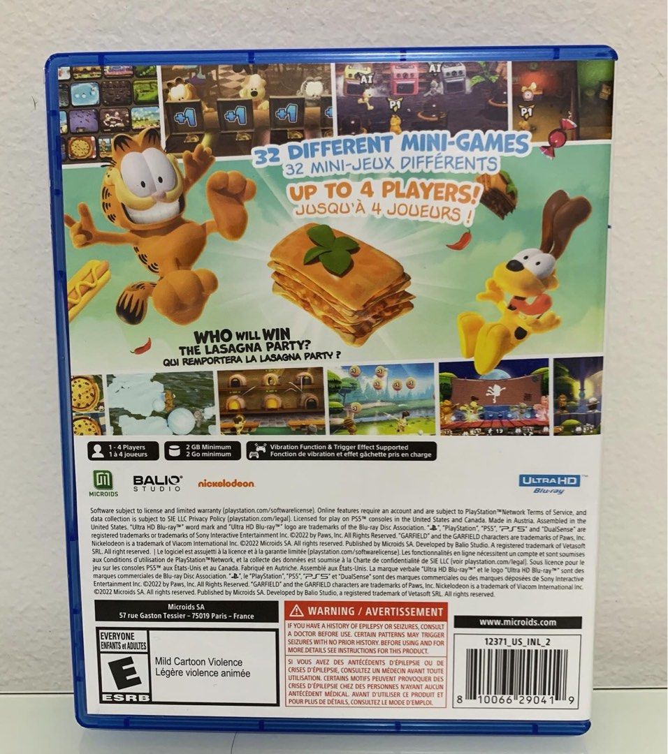 PS5 Games Garfield Lasagna Party, Video Gaming, Video Games ...
