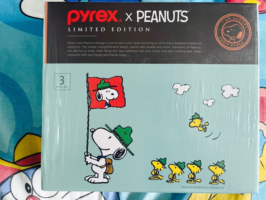 Pyrex peanuts 3 piece set, Furniture & Home Living, Home Improvement ...