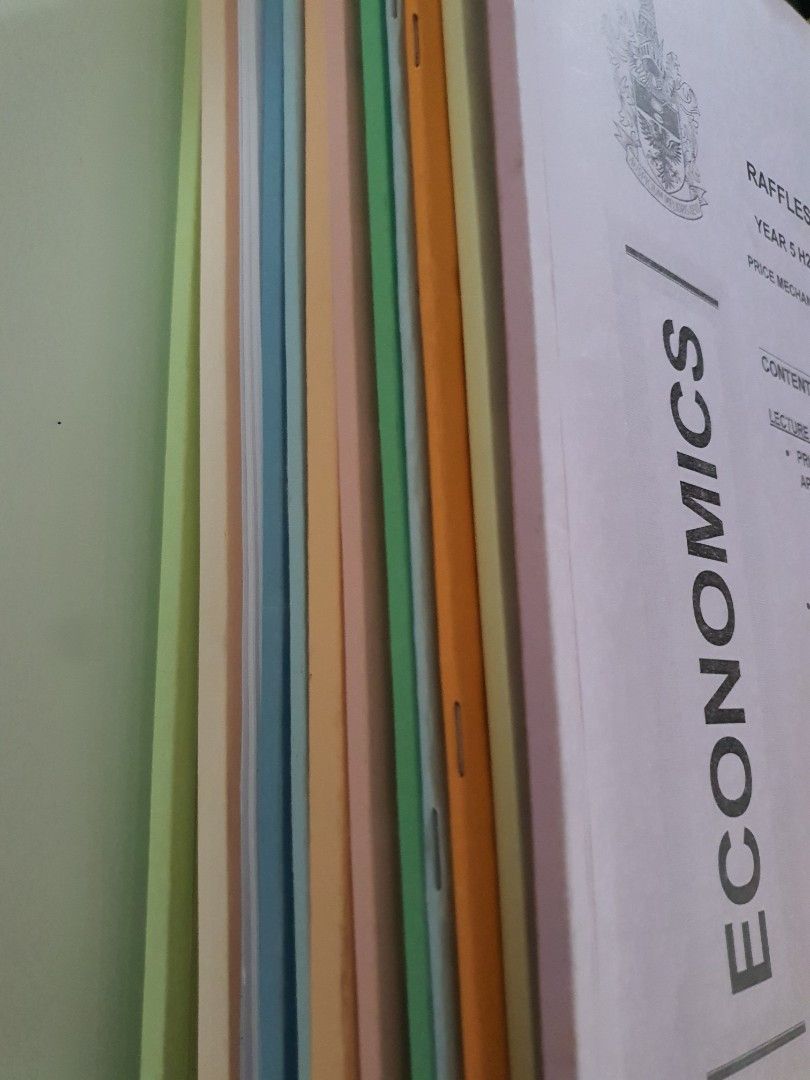 Raffles JC Economics Notes (FULL SET), Hobbies & Toys, Books ...