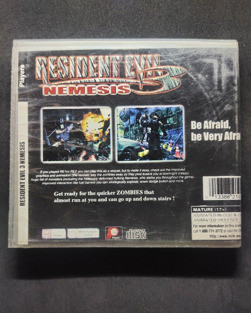 Resident Evil 3 Nemesis PS1, Video Gaming, Video Games, PlayStation on ...