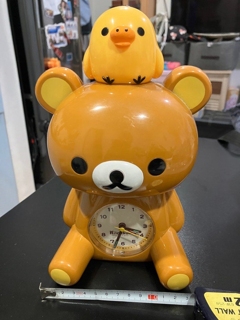 Rilakkuma alarm clock with coin bank, Hobbies & Toys, Toys & Games on Carousell