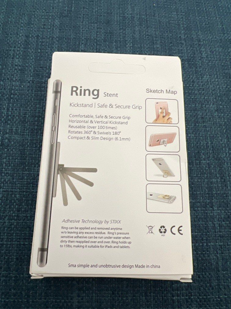 Ring Stent 手機指環扣, 手提電話, 電話及其他裝置配件, 固定器及支架 - Carousell