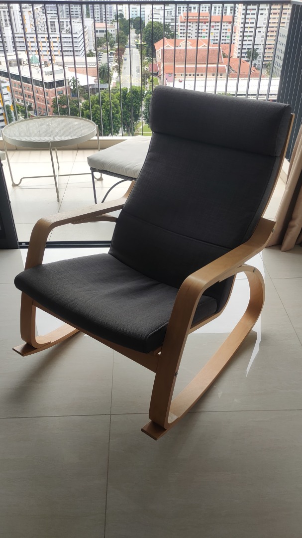 Rocking chair Poang IKEA, Furniture & Home Living, Furniture, Chairs on ...
